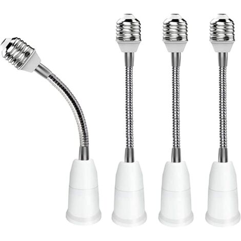 douilles de lampe flexibles, douille de lampe LED E27 à E27, adaptateur ...