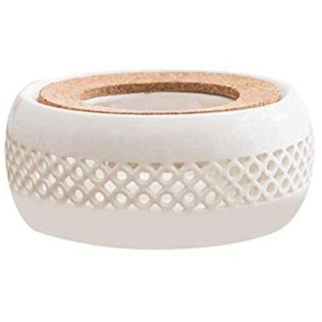 Chauffe-théière en céramique, chauffe-théière avec coussin en liège ...