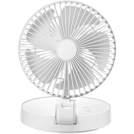 Ventilateur de bureau pliable 4000 mAh, rechargeable par USB, réglable ...
