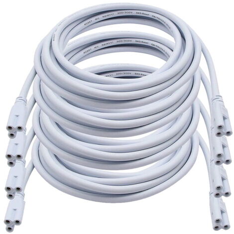 Lot de 4 câbles de connexion pour lampe LED T5 T8 à double extrémité à ...