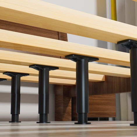 Lot de 4 supports de lit réglables pour cadre de lit, rehausseurs de ...