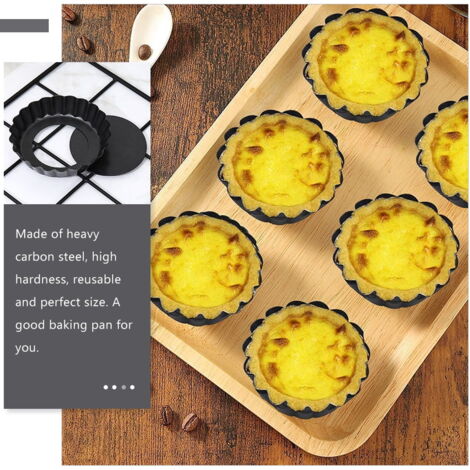 Lot de 5 moules à tarte ronds à charnière pour pâtisseries, petits ...