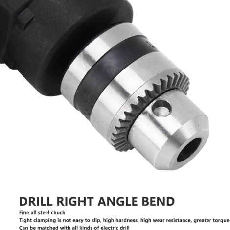 Accessoire de perceuse à angle droit, accessoire d'extension de coude à ...