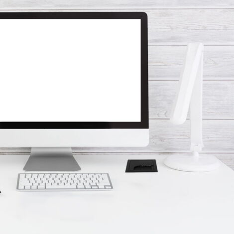 Lot de 6 œillets de bureau pour câbles de bureau, cache-trou pour ...