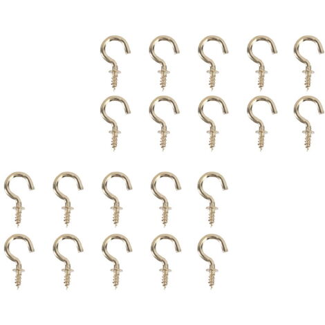 Lot de 50 crochets à vis en fer robustes, crochets de suspension ...