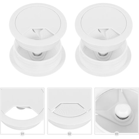 Lot de 6 cache-fils pour bureau d'ordinateur, cache-trou pour bureau ...