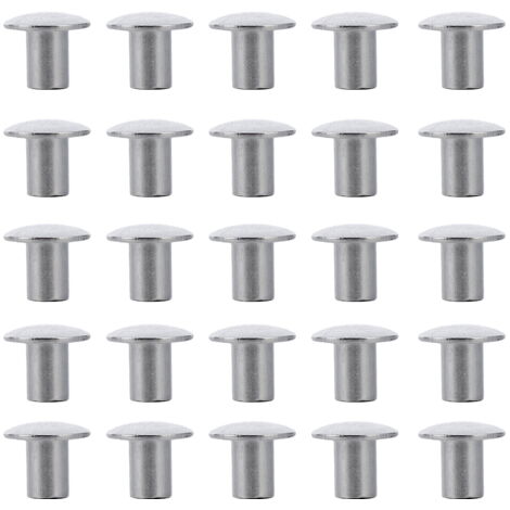 Lot de 200 rivets filetés pour vis à métaux .5 Tête plate en aluminium ...