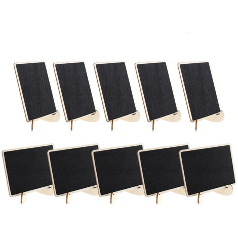 Lot de 20 mini tableaux noirs avec support pour panneaux d'affichage ...