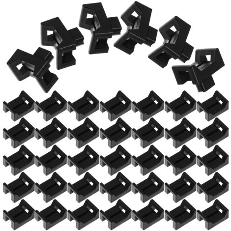 Lot de 100 supports de serre-câbles, supports de gestion de câbles ...