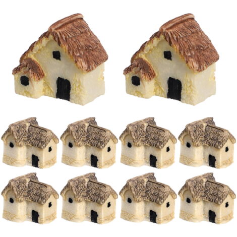 Lot de 12 mini-maisons décoratives pour la maison, décoration amusante ...