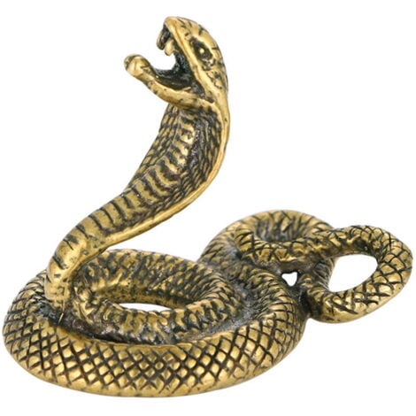 Ornement de bureau en laiton de serpent Statue de cobra Décor de ...