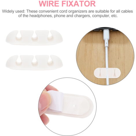 Lot de 10 serre-câbles à 3 fentes pour gestion des câbles et support de ...