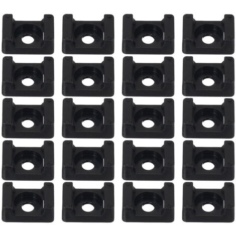 Lot de 100 supports de serre-câbles de type selle, support de rangement ...