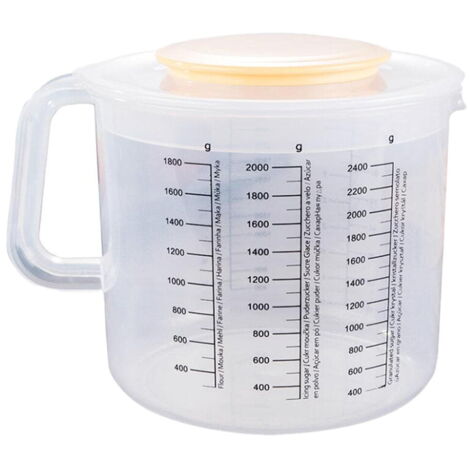 Saladier 1 pièce 2,5 L Tasse à mesurer de cuisson Échelle Bol à ...