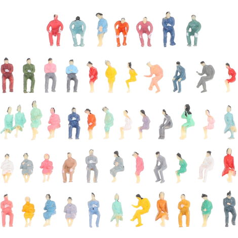 Mini décor humain 100 pièces Mini modèles humains Figurines de ...