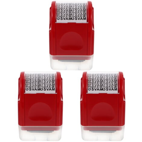 Rouleau de tampons TINKSKY Protection de l'identité Rouleau de tampons ...