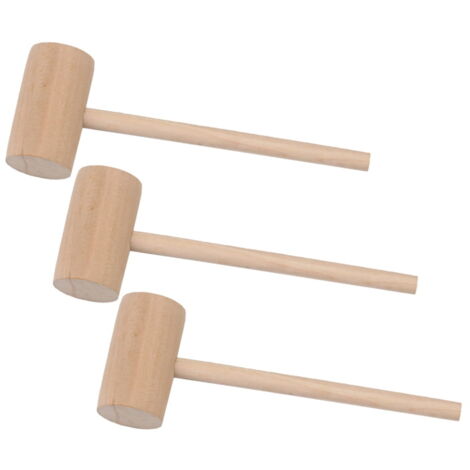 Maillet en bois 3 pièces Mini marteau en bois Maillet à gâteau Maillet ...
