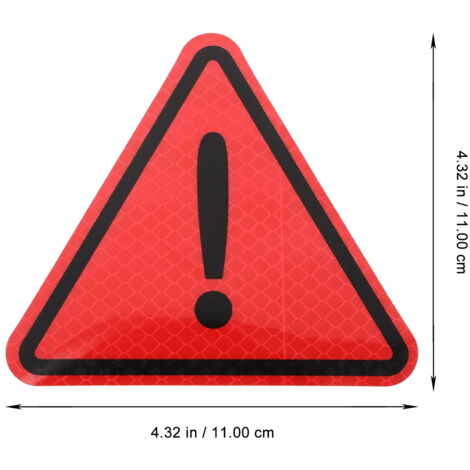Panneau de signalisation de véhicule Frcolor Triangle d'avertissement ...