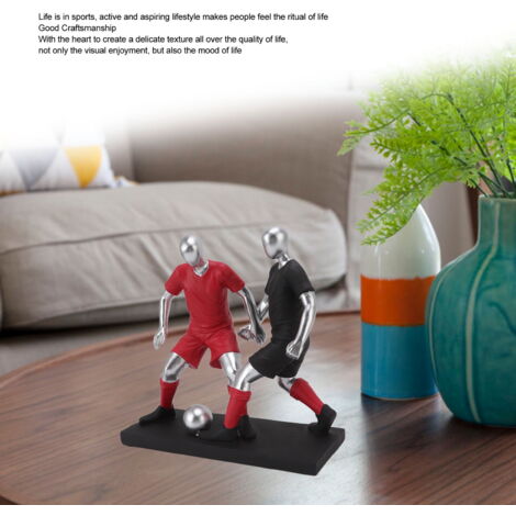 Statue de joueur de football Sculpture de football Figurine Statue de ...