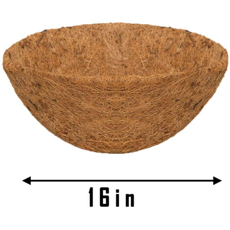 Doublures en fibre de coco pour paniers suspendus 16 pouces, doublure ...