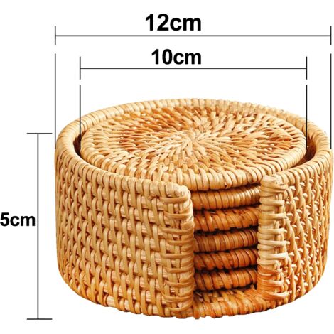 Sets de table tissés, sets de table tressés en paille de jacinthe d'eau ...