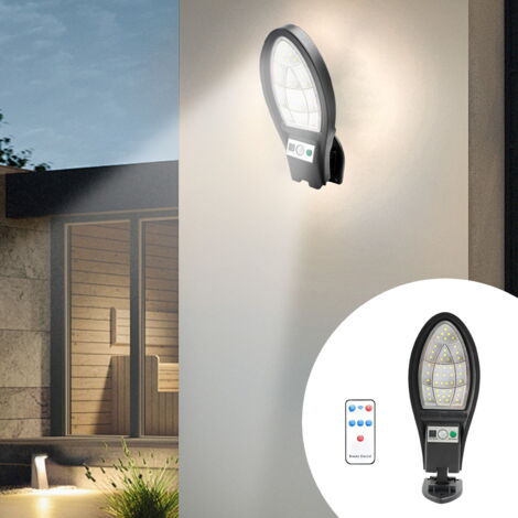 Lampadaires solaires d'extérieur, 3 modes, détecteur de mouvement sans fil, éclairage de ...