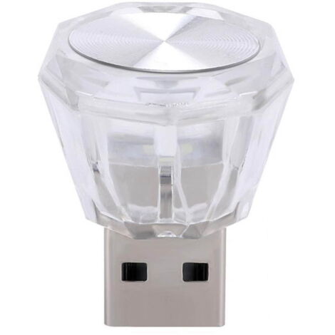 1 mini lampe LED USB RVB pour intérieur de voiture, 5 V, éclairage d'ambiance intelligent ...