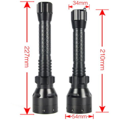 Lampe torche LED infrarouge nocturne 10 W 18650, portée T50, IR 850 nm ...