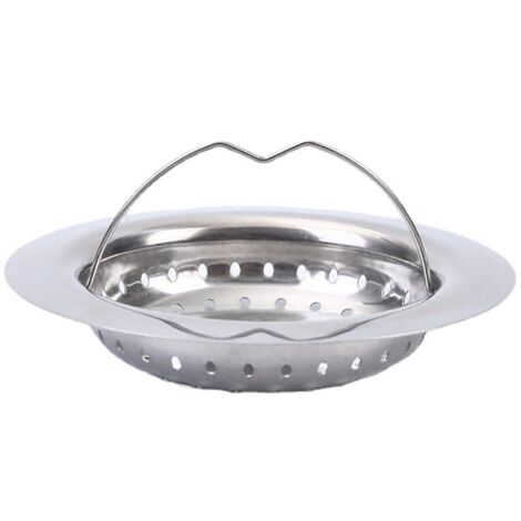 Crépine d'évier de cuisine Crépine d'évier en acier inoxydable avec poignée