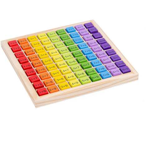 Table de multiplication en bois 10x10 jouet mathématique en bois