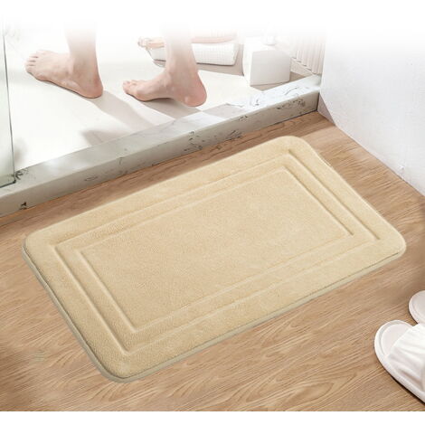 Tapis de sol absorbant en mousse à mémoire de forme pour salle de bain ...