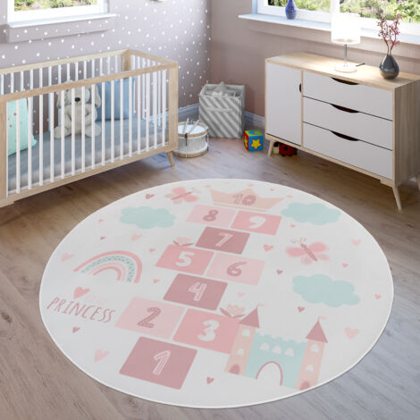 Paco Home Tapis Chambre Enfant Bebe Fille Garcon Coeur Antidérapant ...