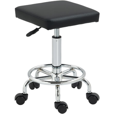 Tabouret de travail sur roulettes avec repose-pieds - tabouret médical ...