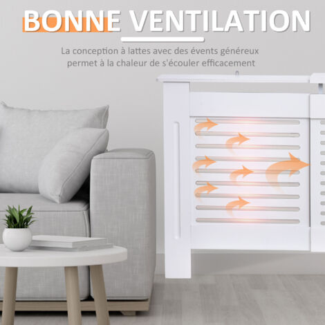 Cache-radiateur design contemporain longueur extensible 139-208,5L x 20 ...