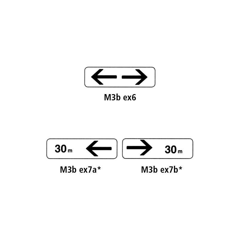 PANONCEAUX ROUTIERS - TYPE M3b (M3bex6galva) - M3b ex7a - 350 x 150 mm