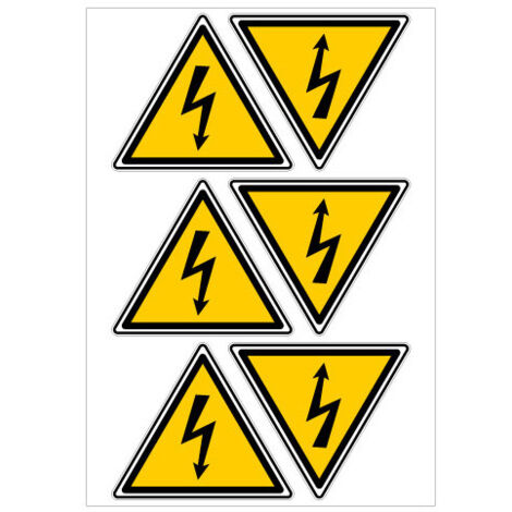 PLANCHE DE PICTOGRAMME DANGER ELECTRIQUE (C0027TPL6)