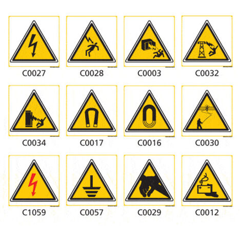 Panneau et Pictogramme de Signalisation danger électrique - C0029 - 125 ...