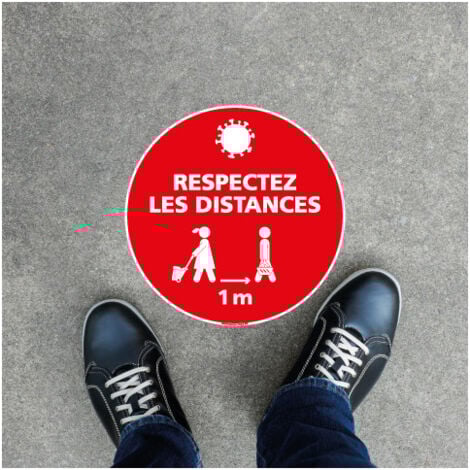 SIGNALETIQUE AU SOL COMMERCES COVID 19 - GESTES BARRIERES CORONAVIRUS ...