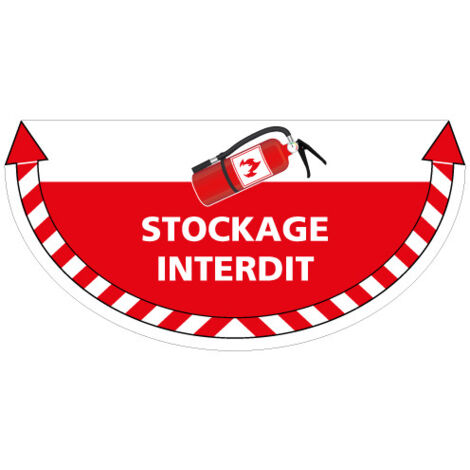 ADHESIF SOL ANTIDERAPANT SIGNALISATION STOCKAGE INTERDIT SECURITE INCENDIE (G1374)