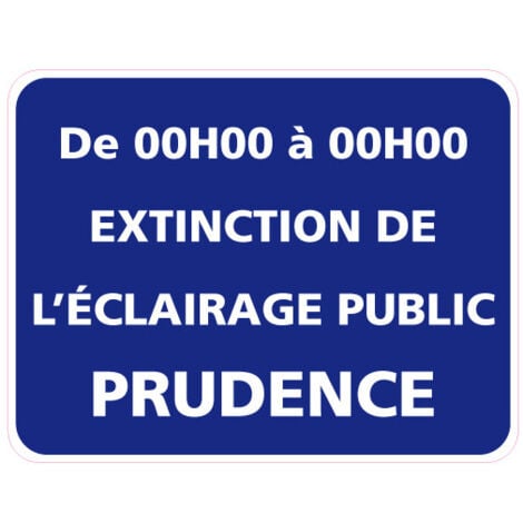 Panneau EXTINCTION DE L'ECLAIRAGE PUBLIC (EP002)
