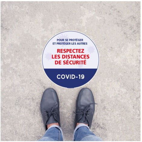 SIGNALISATION COVID 19 DE SOL - GARDEZ LES DISTANCES DE SECURITE ...