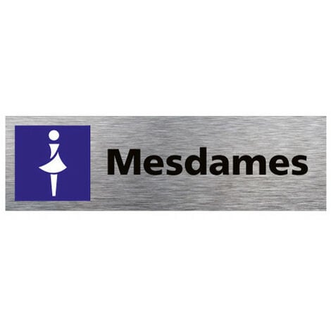 Pictogramme MESDAMES (Q0350). Signalisation Porte - 170 X 50 mm ...