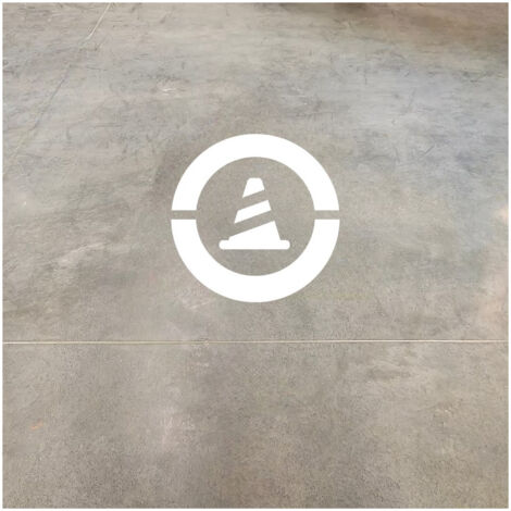 Pochoir Cône de Signalisation PVC Expansé Plot de Signalisation Cône de ...