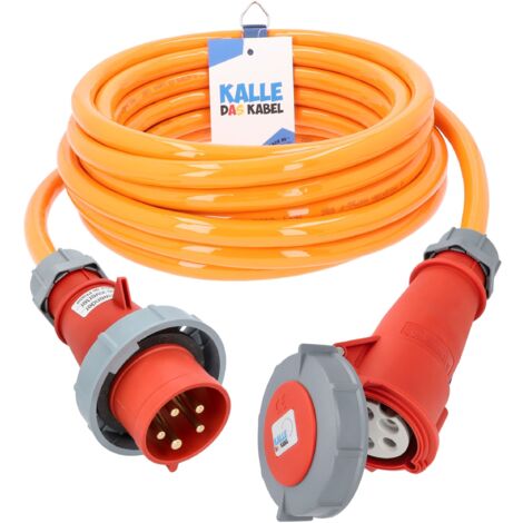 Kalle Verlängerungskabel CEE 400V 32A 6,0mm² Phasenwender Extreme ...