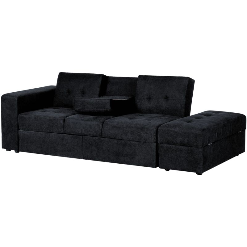 Black sectional sleeper sofa store