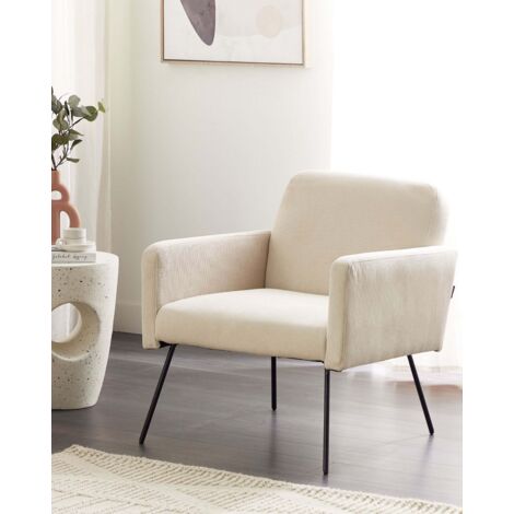Armchair NARKEN Corduroy Light Beige