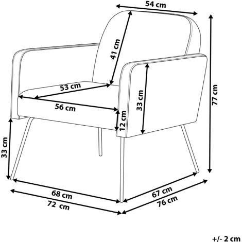 Armchair NARKEN Corduroy Light Beige