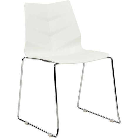 Set of 4 Dining Chairs HARTLEY White