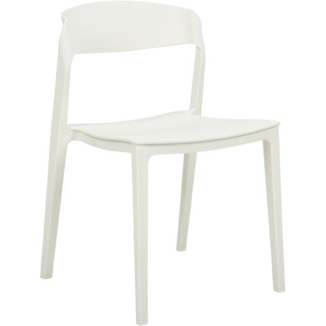 Set of 2 Dining Chairs SOMERS White