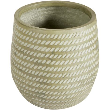 Plant Pot LIVADIA 27 cm Olive Green